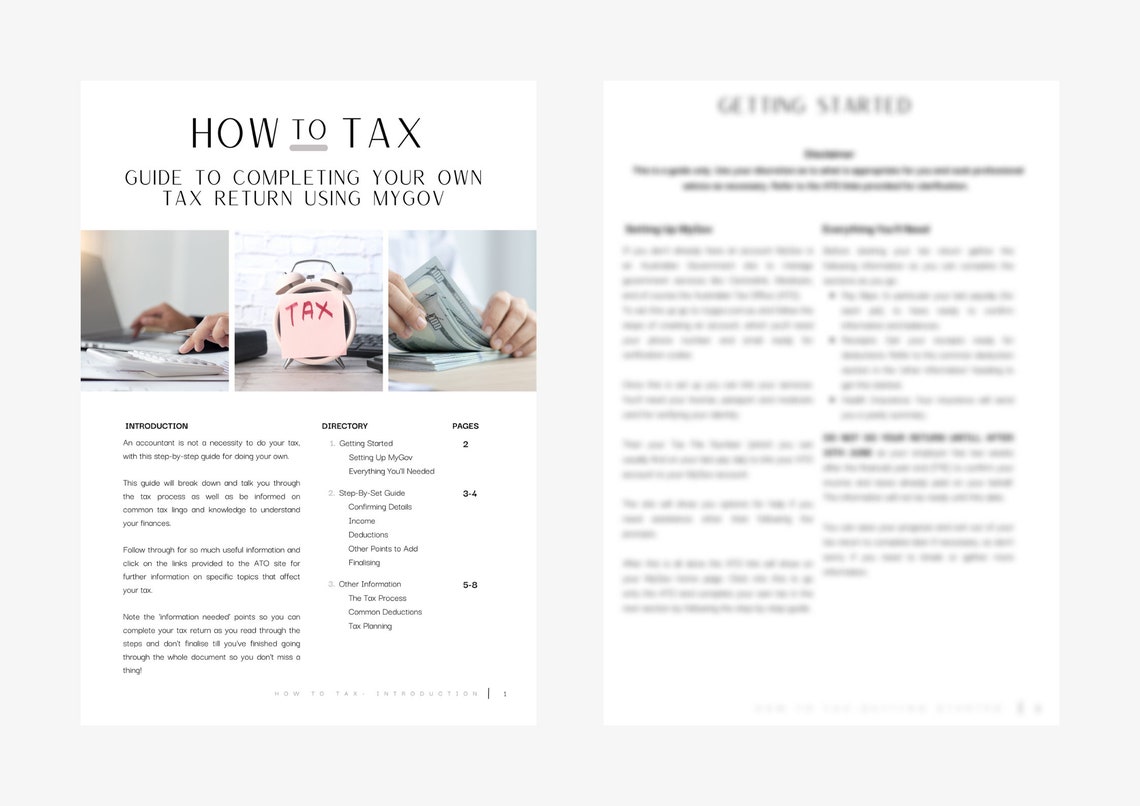 How to Tax - Step by Step Guide for Completing Your Own Tax Using Mygov ...