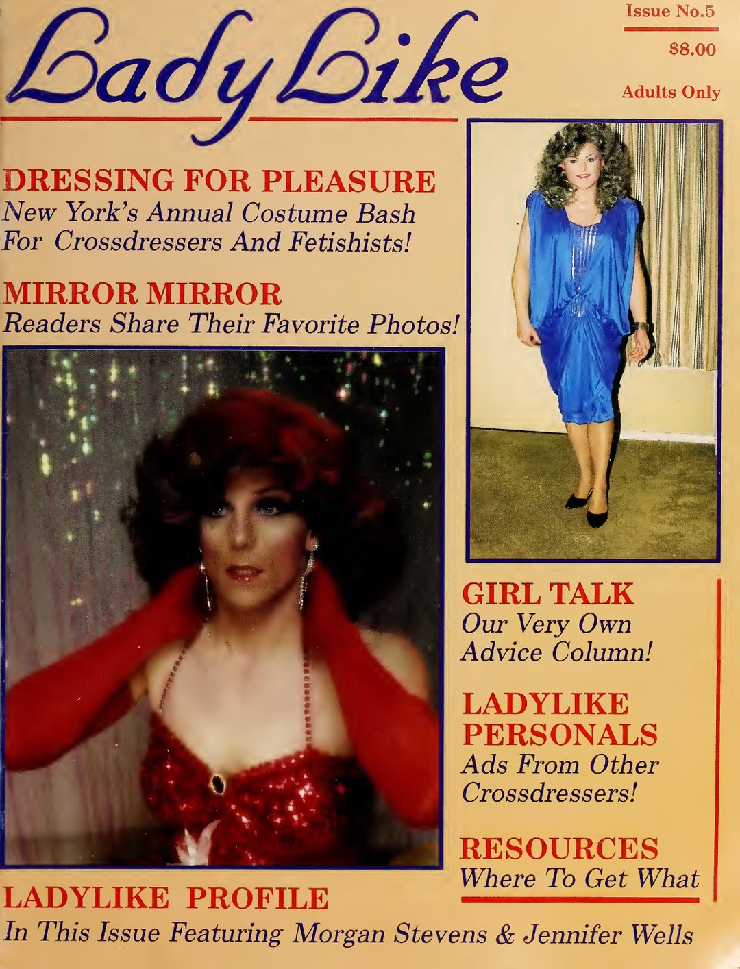 Crossdressing Training Ladylike Issue 5, 1989 Vintage Magazine ...
