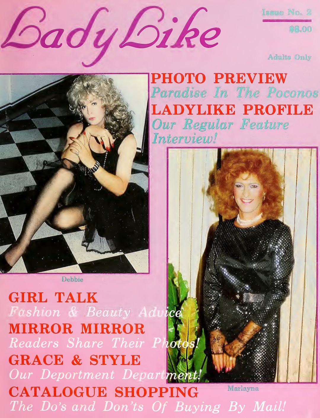 LadyLike Issue 2 1988 Vintage Crossdressing Magazine - Etsy Schweiz