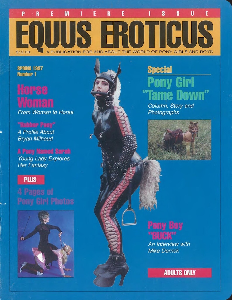EQUUS EROTICUS Vintage Pony Fetish Magazine Premiere Issue 1 - Etsy