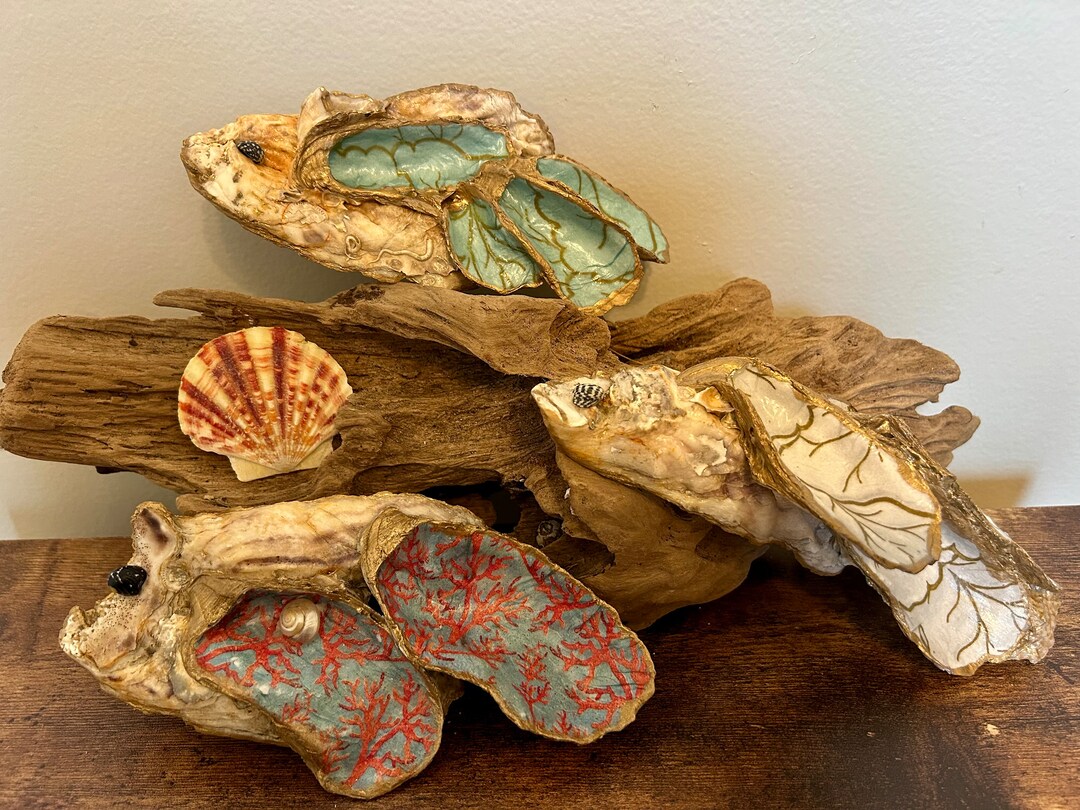 Oyster Shell Fish Centerpiece - Etsy