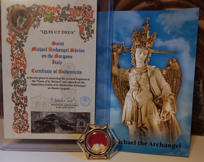 St Michael the Archangel Relic Stones With COA and Pamphlet - Etsy