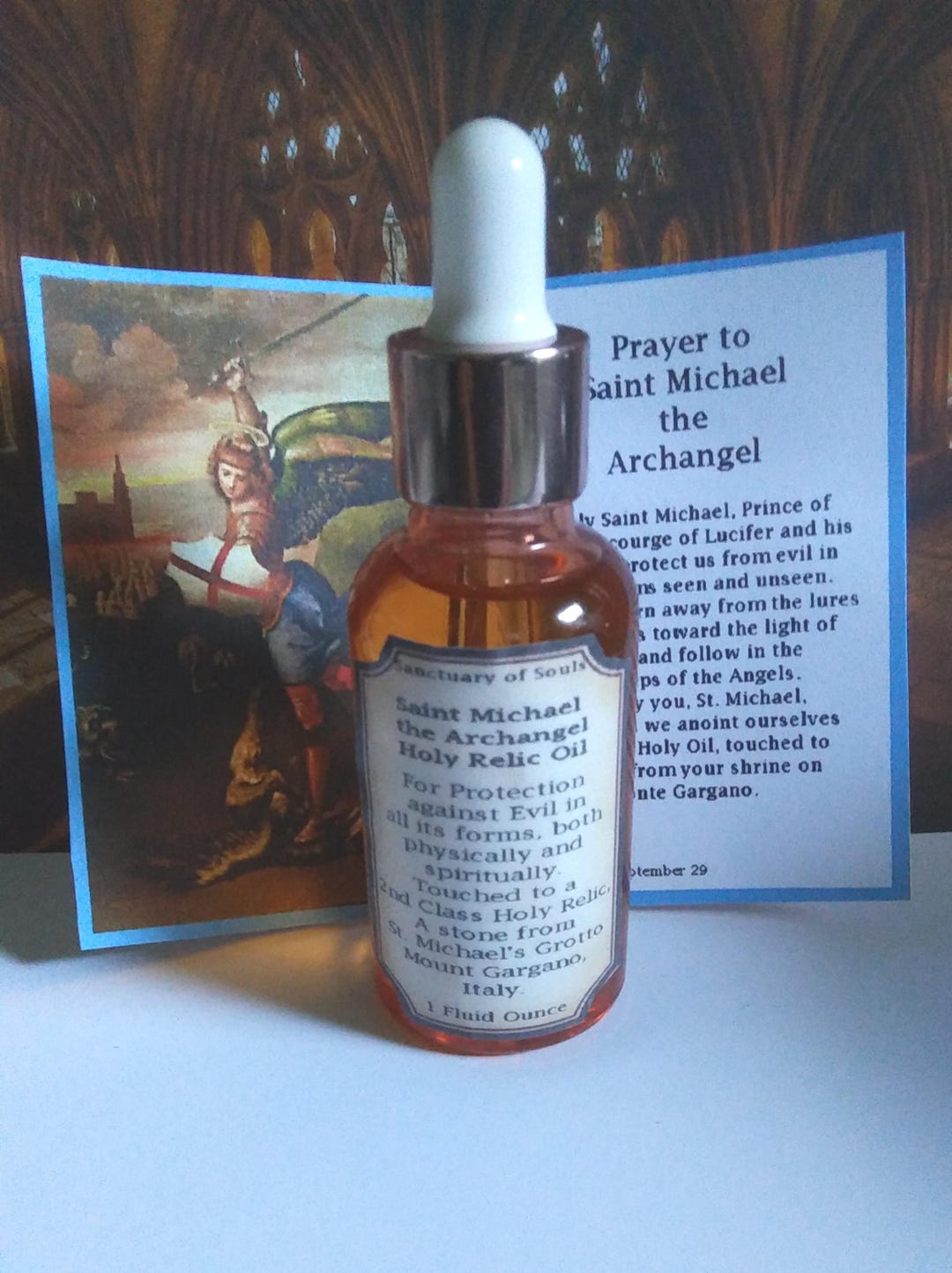 Archangel St. Michael Holy Relic Oil-touched to a Holy Relic From the ...