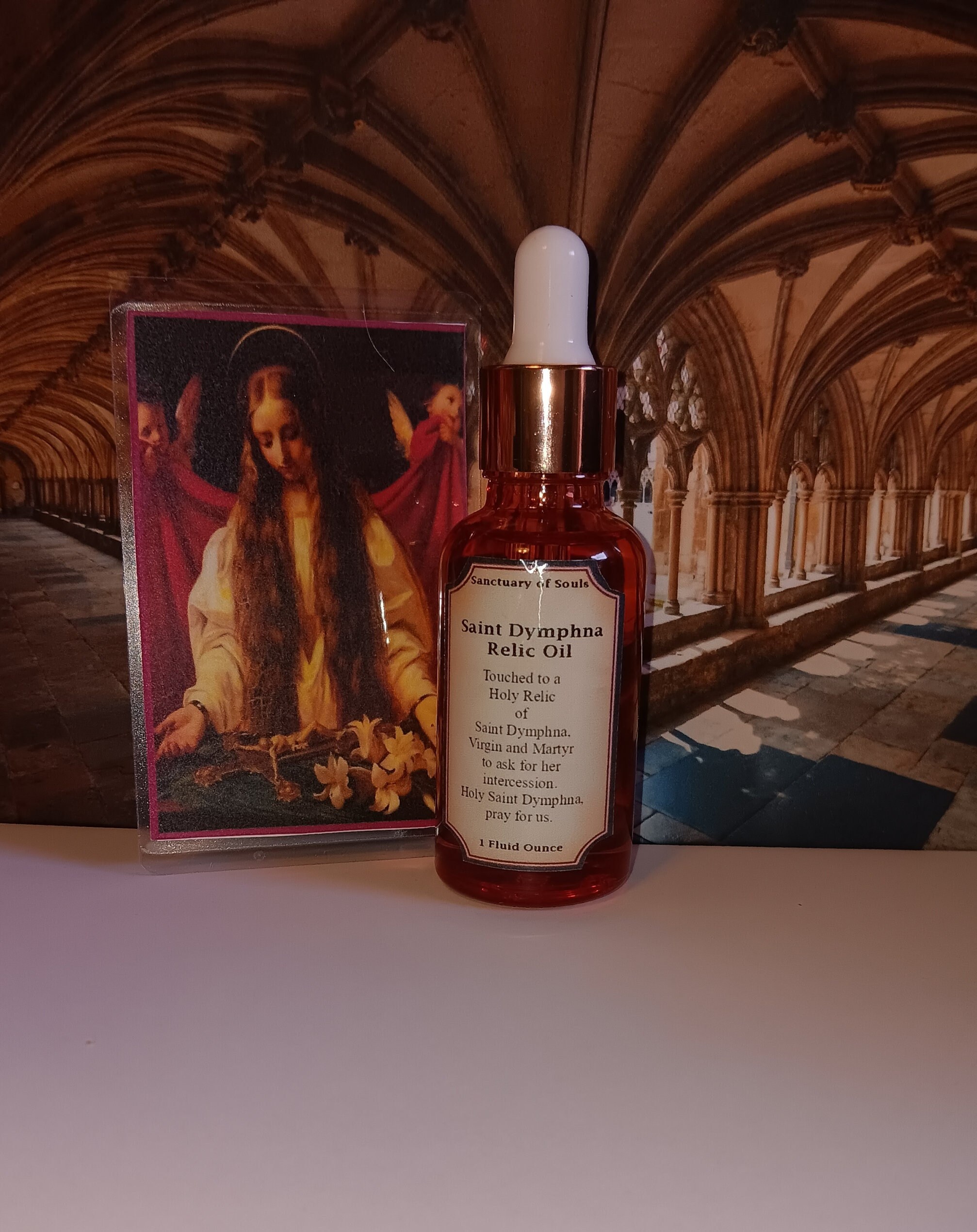 St. Dymphna Holy Relic Oil 3rd Class Relic - Etsy