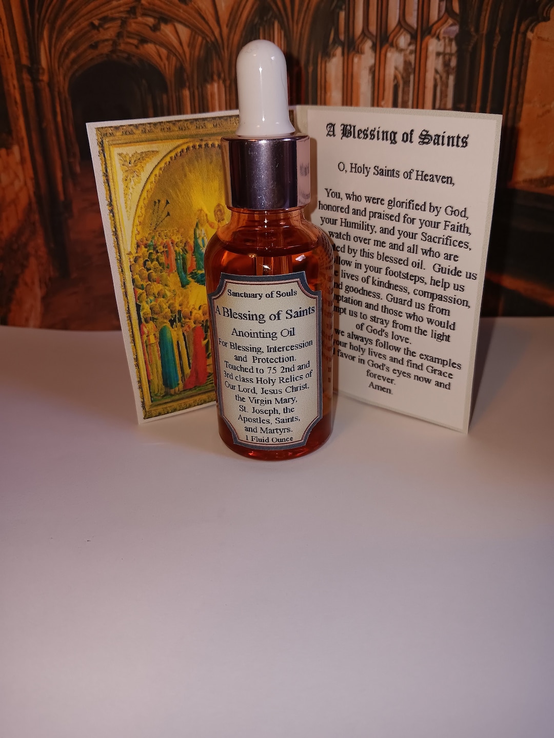 A Blessing of Saints Holy Relic Anointing Oil With Prayer Card-choice ...