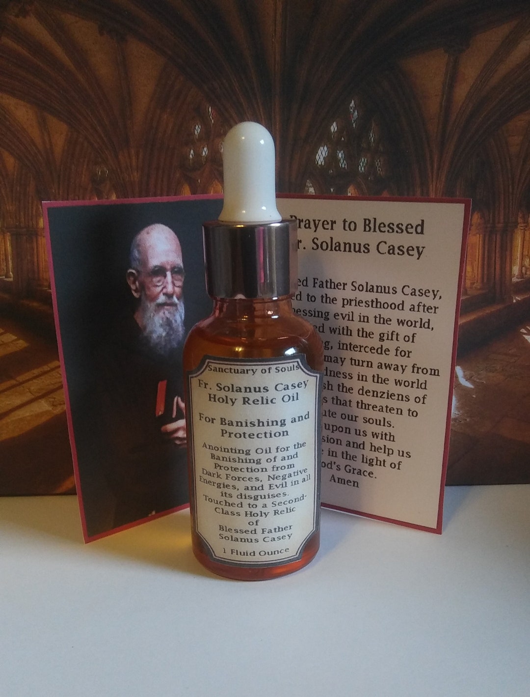 Blessed Father Solanus Casey Holy Relic Oil-banishing Evil, Protection ...