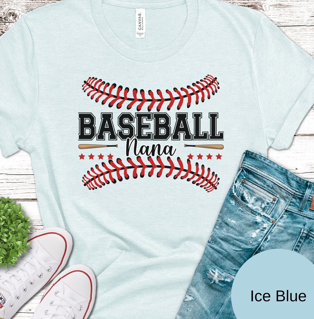 CUSTOM Baseball Nana T-shirt, Baseball Nana Shirt, Baseball Tshirt for ...