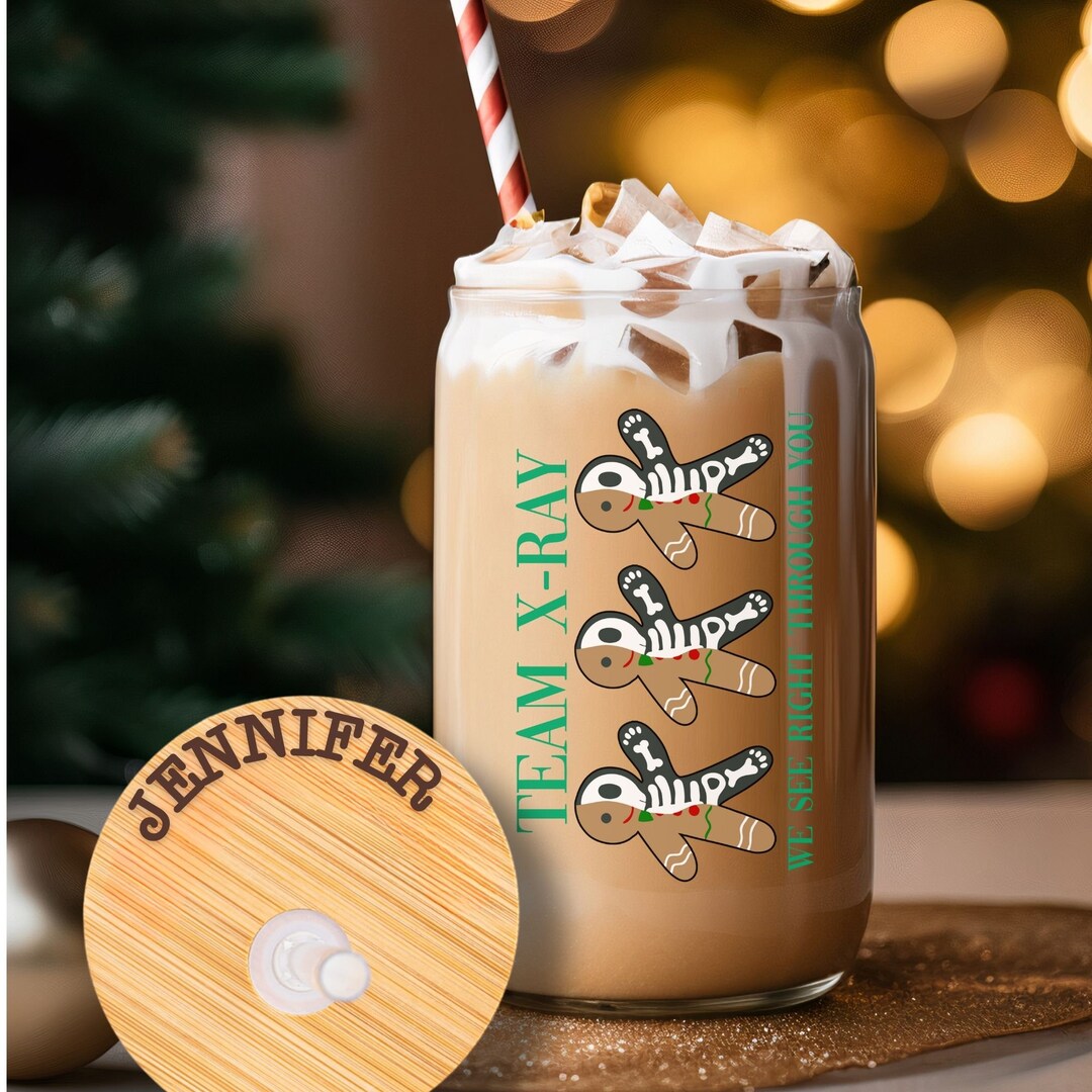 Personalized Radiology Tech Appreciation Clear Iced Coffee Cup, 16oz ...