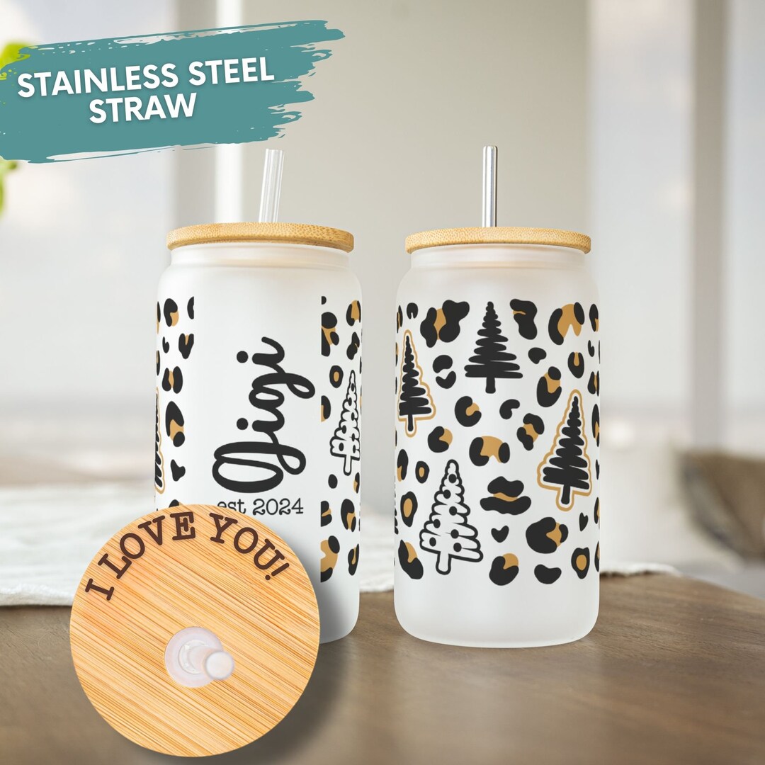 CUSTOM Gigi Iced Coffee Cup, Personalized Gift for Gigi, Custom New ...