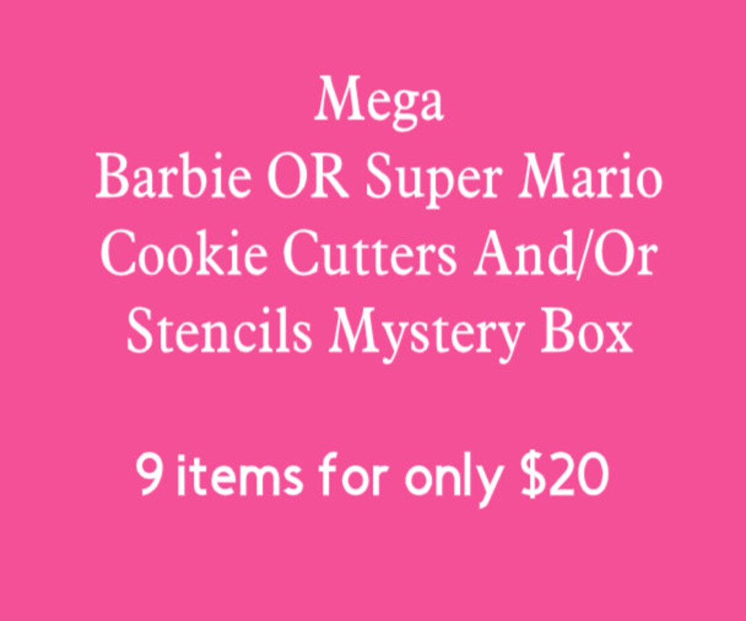 Fast Shipping A Mega Barbie or Super Mario Mystery Box Barbie And/or ...