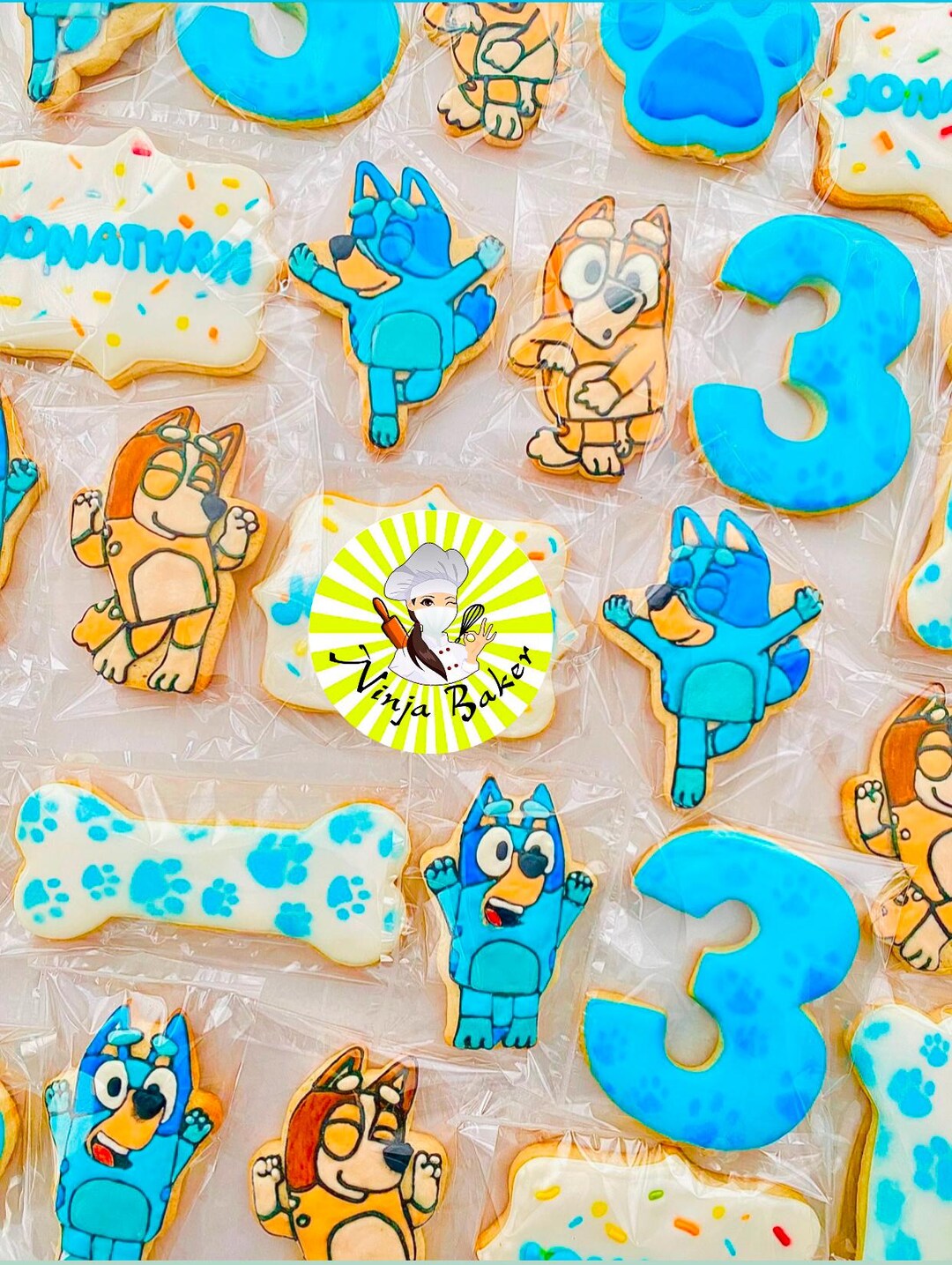 Fast Shipping! | Bluey Cookie Cutters | Bluey Mom Dad Bingo Cookie ...