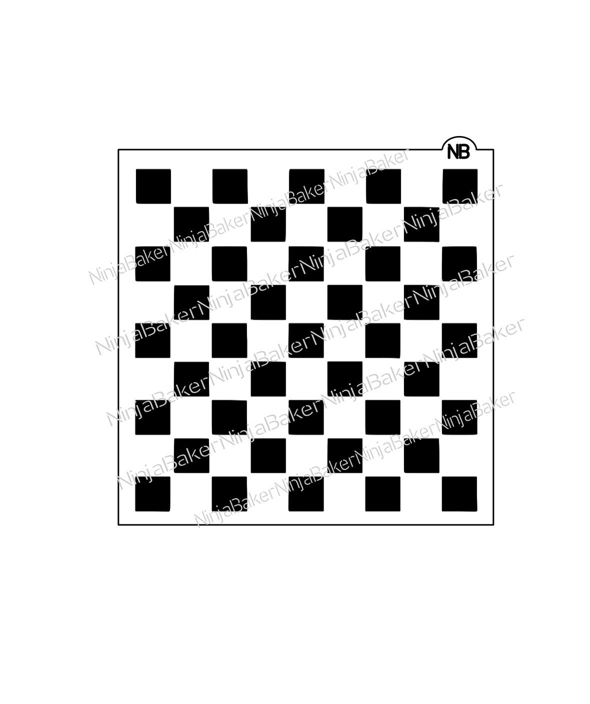Fast Shipping Checker Board Stencil Racing Stripe Pattern Stencil ...