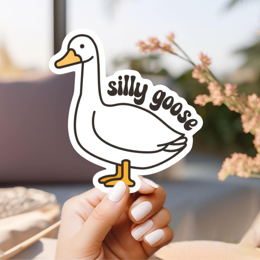 Silly Goose Sticker | Silly Goose, Silly Goose Sticker, Funny Meme ...