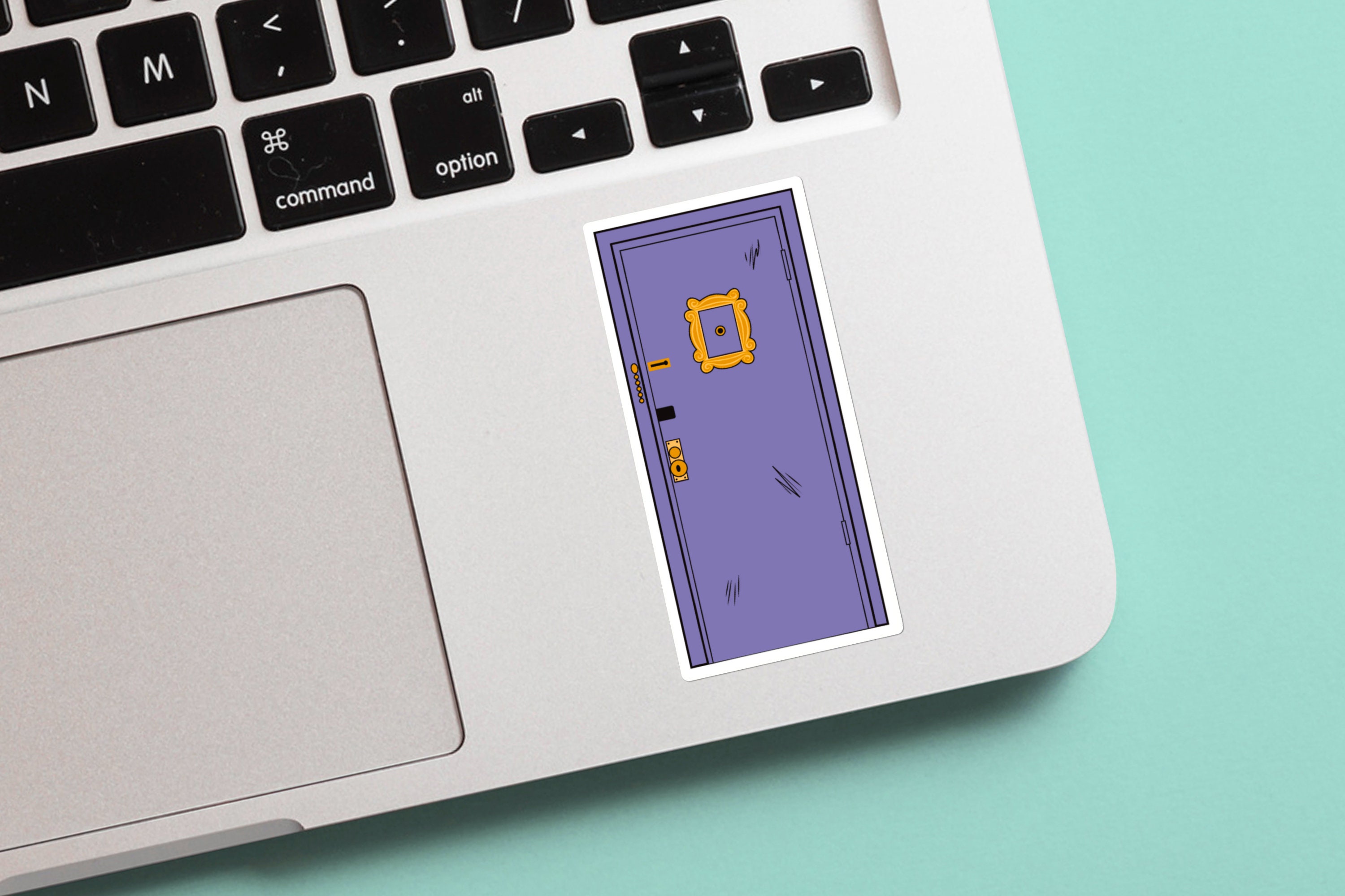 Friends Monica and Rachel Door Picture Frame Funny Sticker for Fans of ...