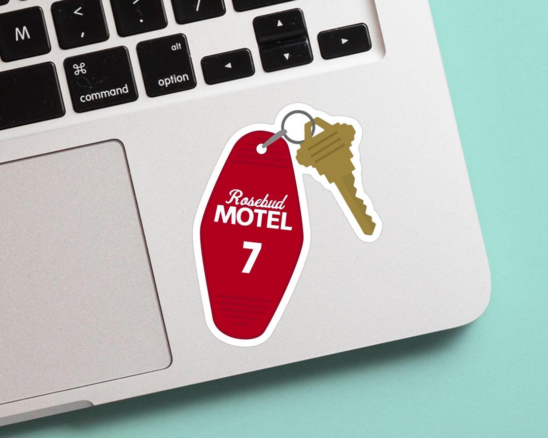 Rosebud Motel Key Sticker - Funny, Schitts Creek Sticker, Vinyl Decal ...