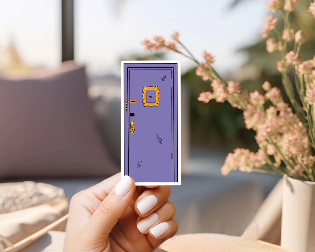 Friends Monica and Rachel Door Picture Frame Funny Sticker for Fans of ...