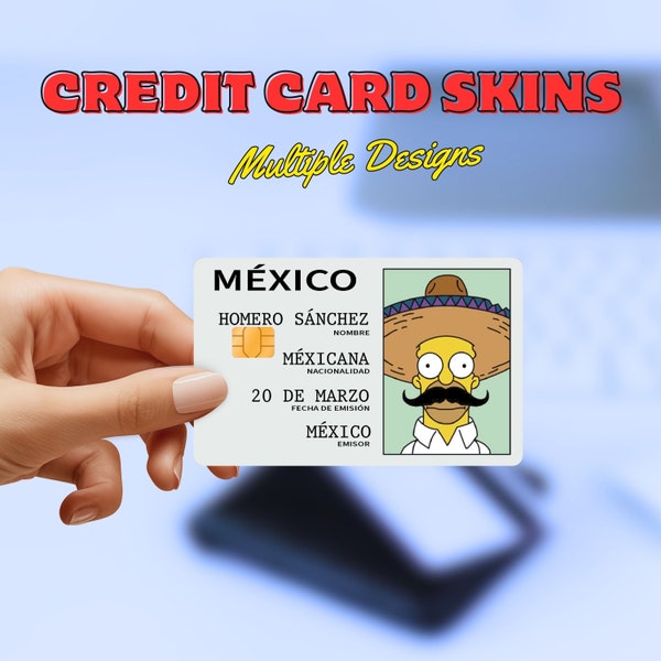 Credit Card Skin Funny - Etsy