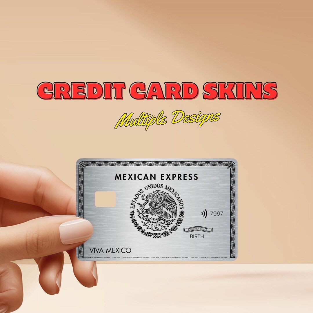Mexican Express Card Debit or Credit Card Skin Vinyl Sticker - Debit ...