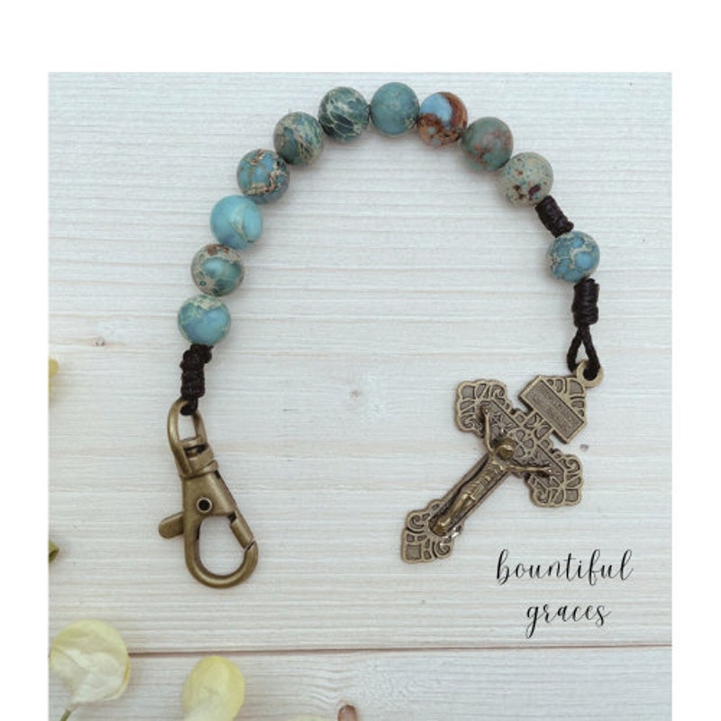 Rosary Keychain Small - Etsy