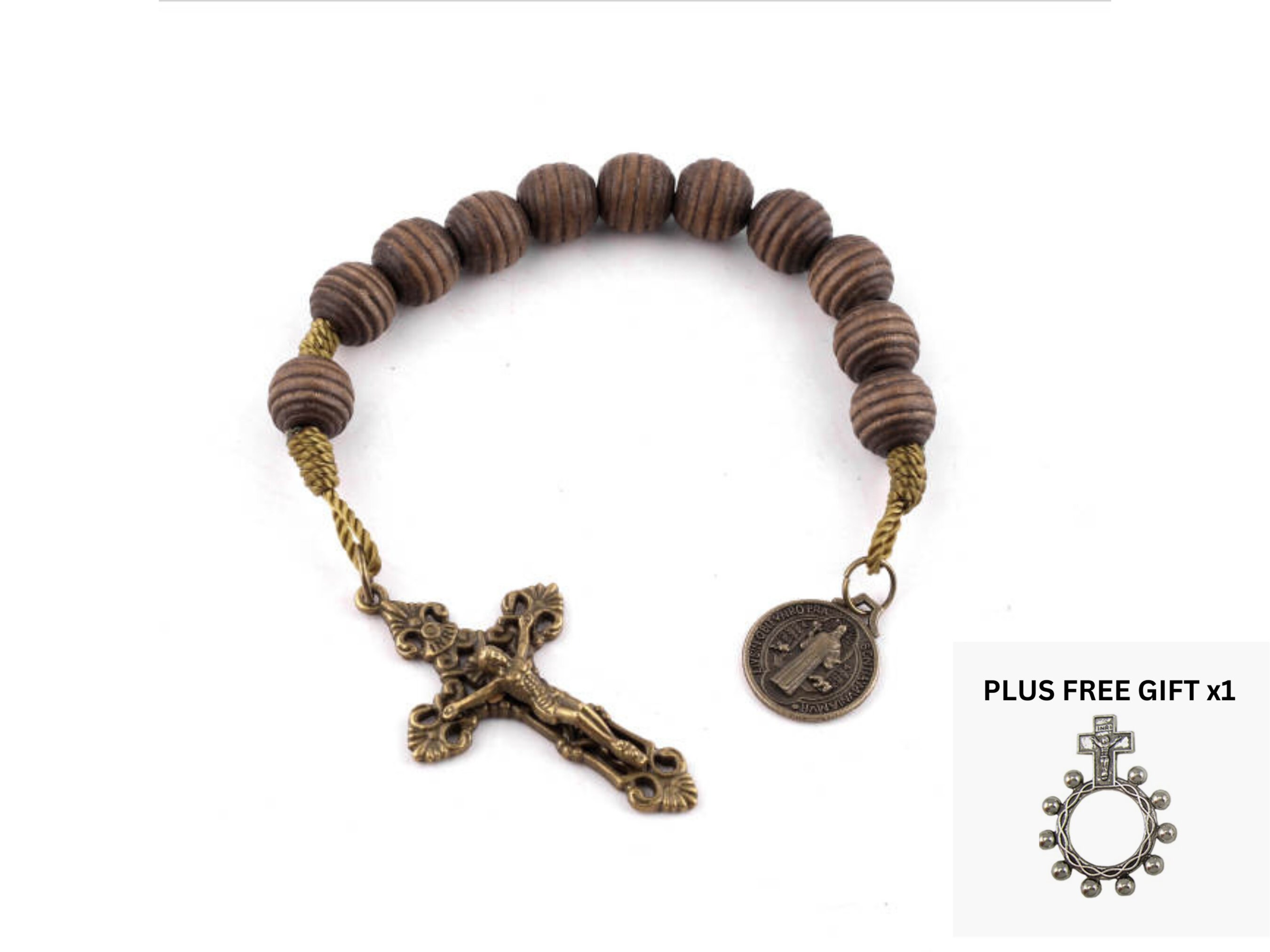 Pocket Rosary One Decade Chaplet Handcrafted Natural Wooden St ...