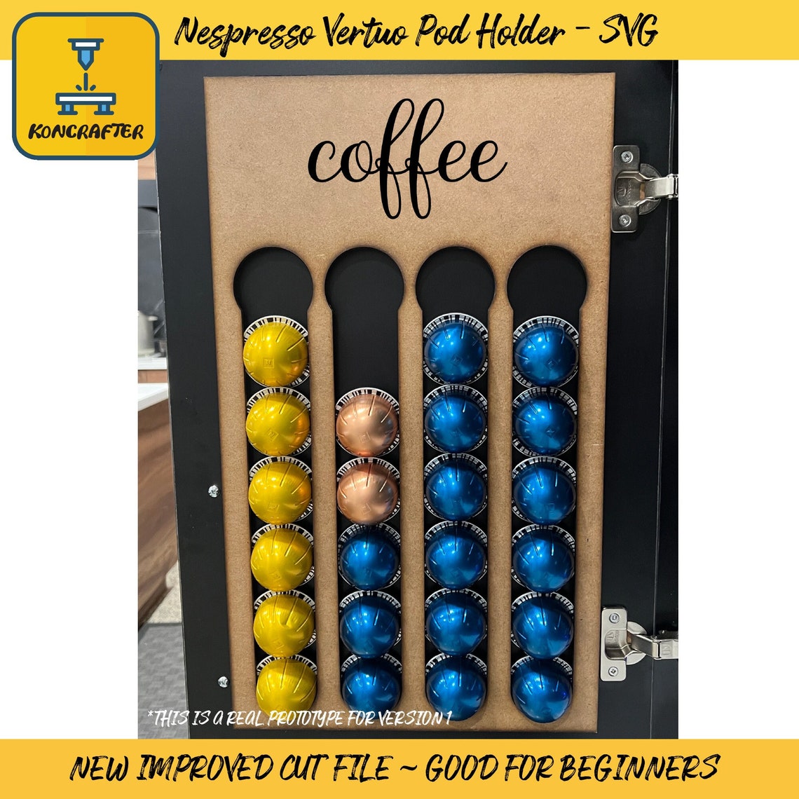 Nespresso Vertuo Pod Holder SVG – Laser Cut Organizer (digital Download ...