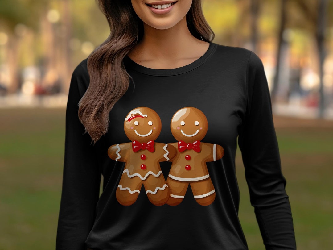 Adorable Gingerbread Girl Design Cute Holiday Graphic - Etsy