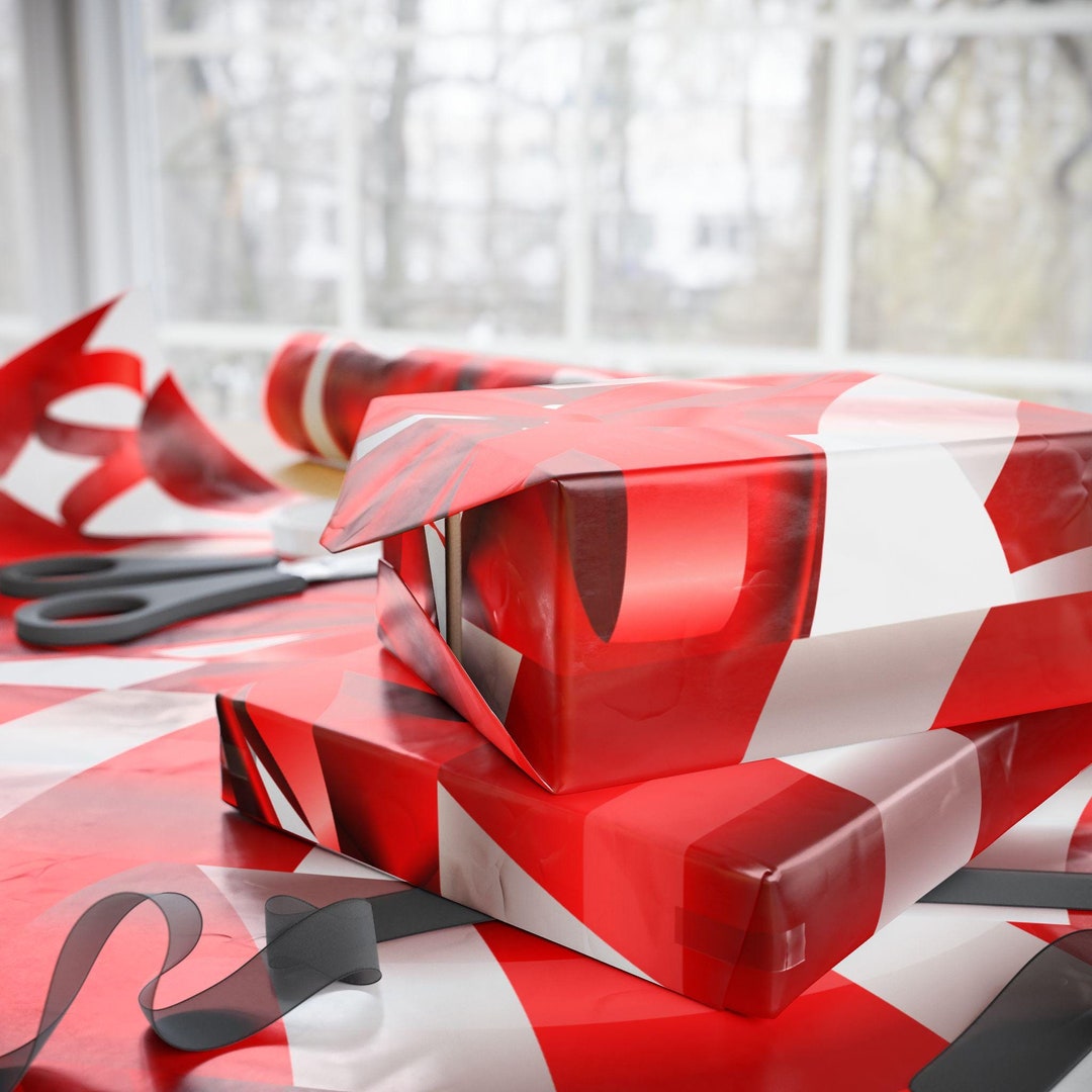 Candy Cane Wrapping Papers, Holiday Gift Wrap, Festive Christmas ...