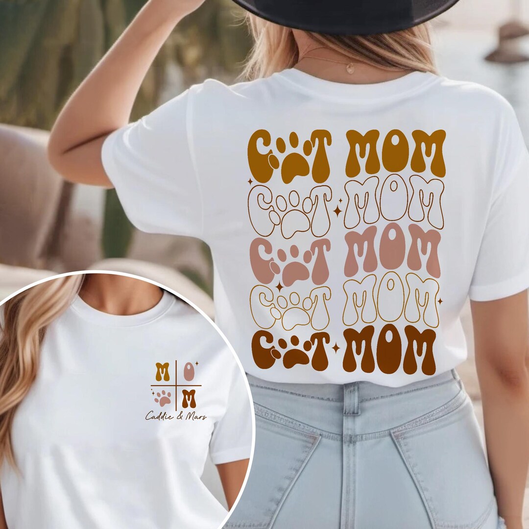 Custom Cat Mom Shirt With Cat Names, Cat Mama Sweatshirt, Mother's Day ...