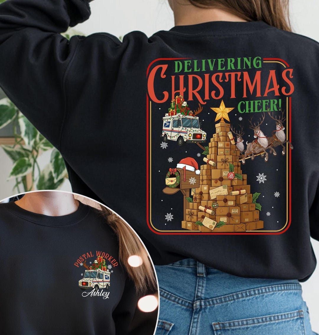 Christmas Postal Worker Shirt, Mail Carrier Christmas Sweatshirt, Mail ...