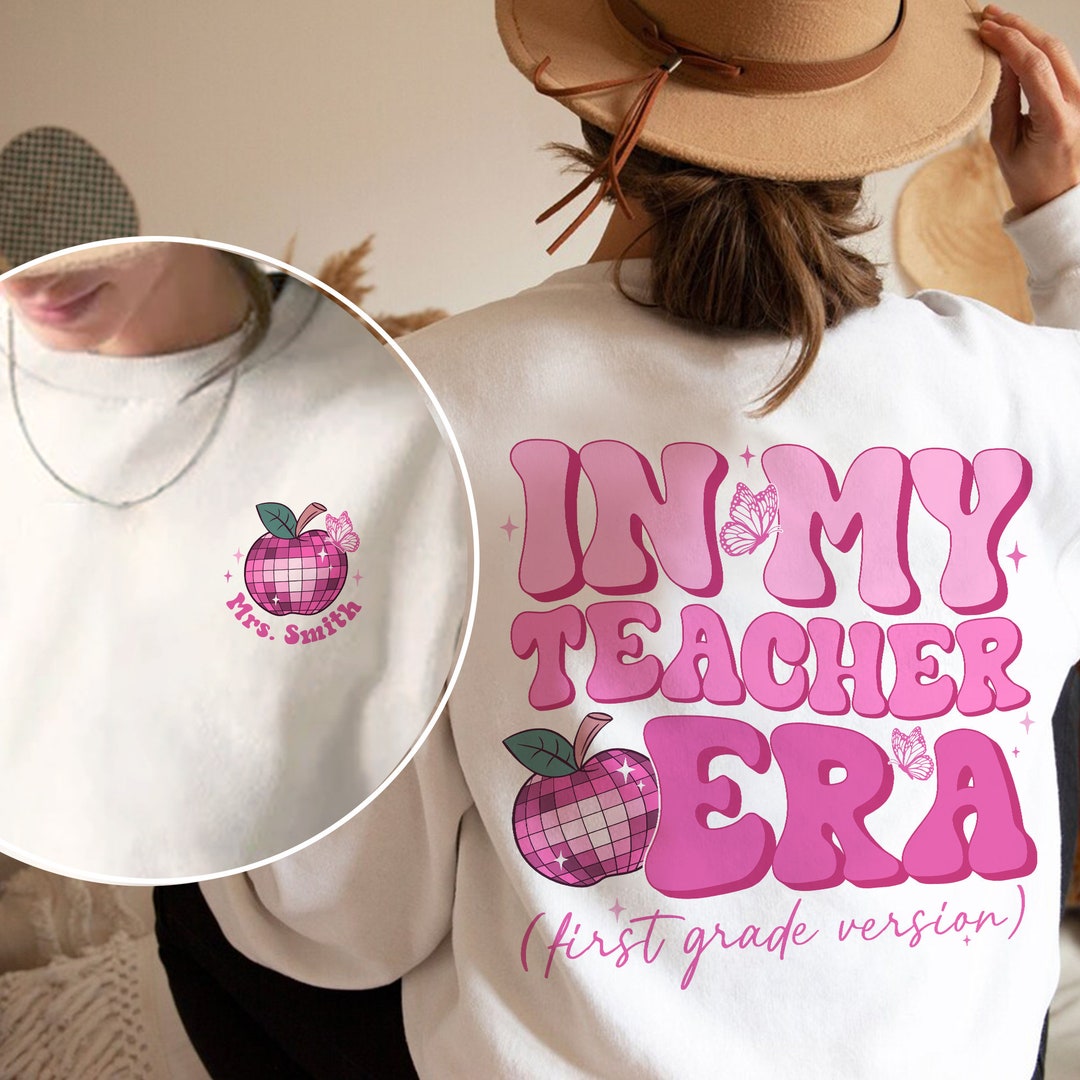 In My Teacher Era Shirt, Custom Teacher Shirt, Back to School Shirt ...