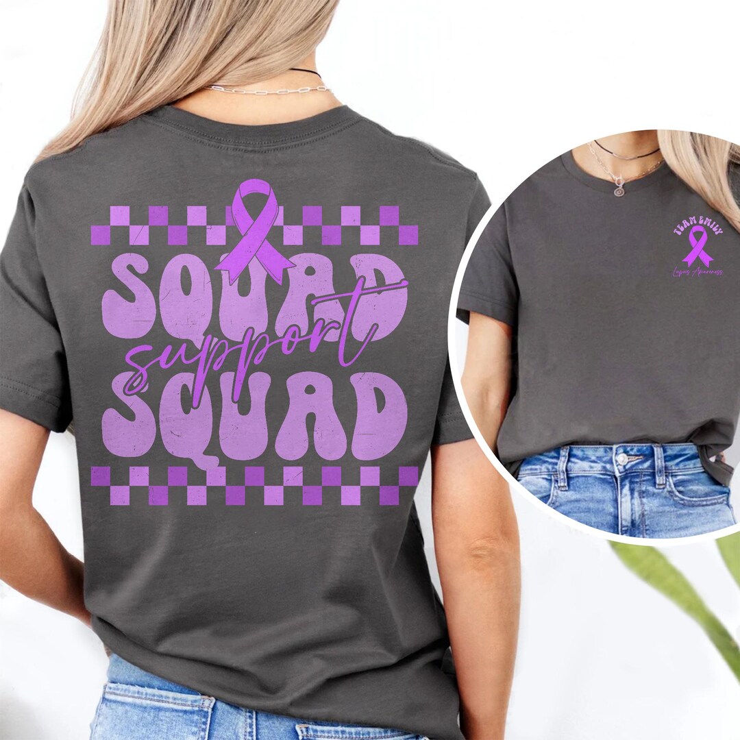 Custom Lupus Awareness Shirt, Lupus Support Squad Shirt, Lupus Warrior ...