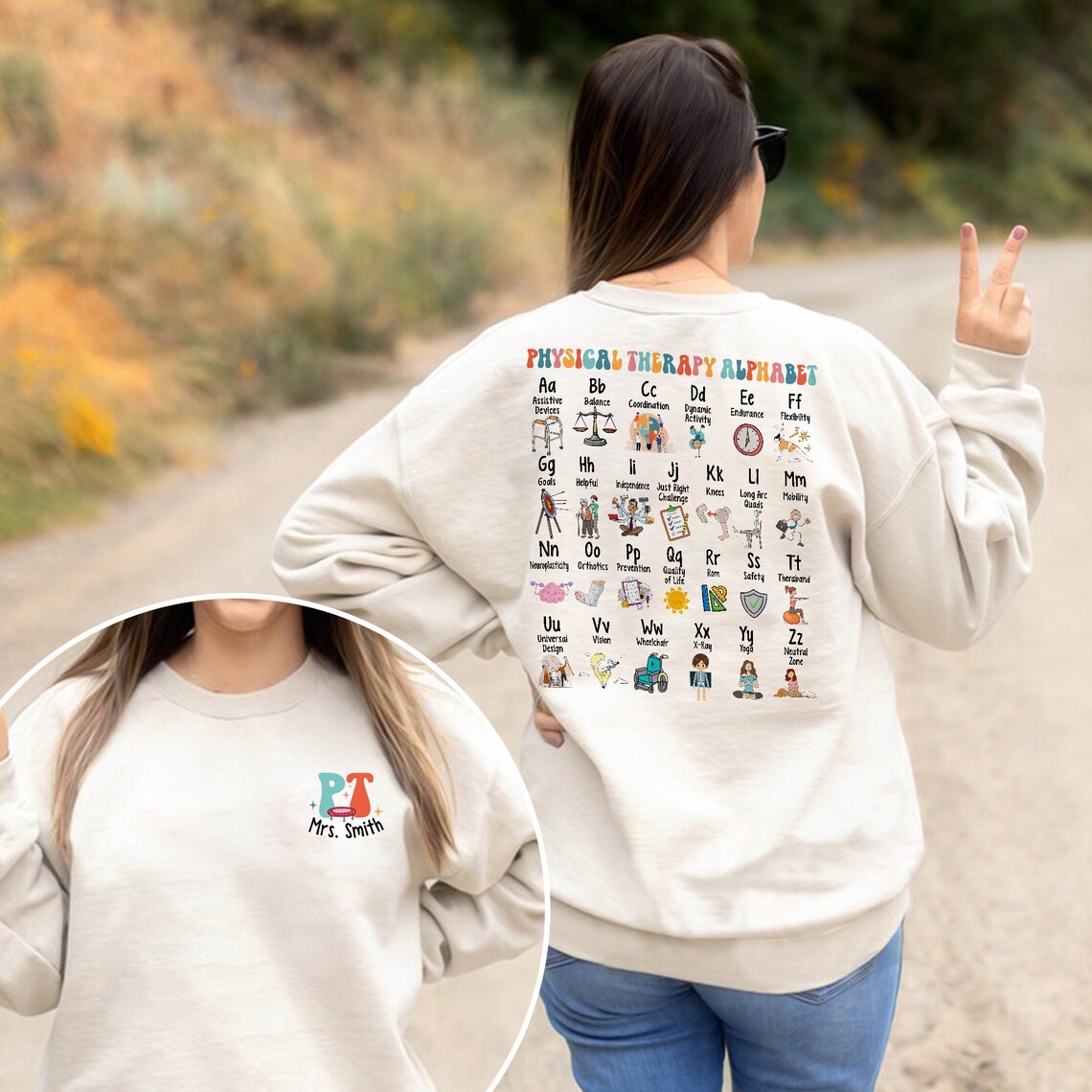 Custom Physical Therapy Shirt, Physical Therapy Alphabet Shirt ...