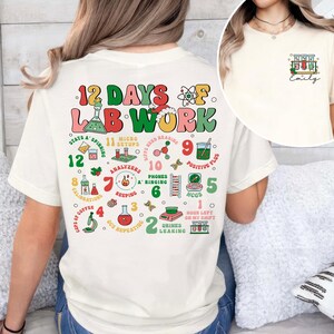 Custom Lab Tech Christmas Shirt, Laboratory Shirt, Medical Lab Science ...