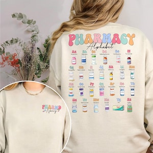 Pharmacy Alphabet Shirt, Pharmd Shirt, Pharmd Gift, Doctor of Pharmacy ...