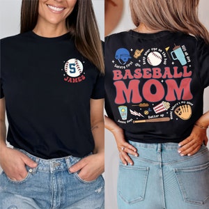 Personalized Baseball Mom Shirt, Baseball Mama Sweatshirt, Baseball Mom ...