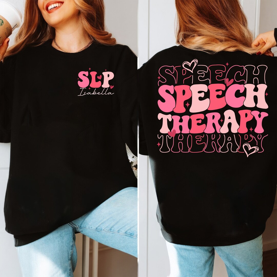 SLP Speech Therapy Valentine Shirt, SLP Shirt, Valentine Gift for ...