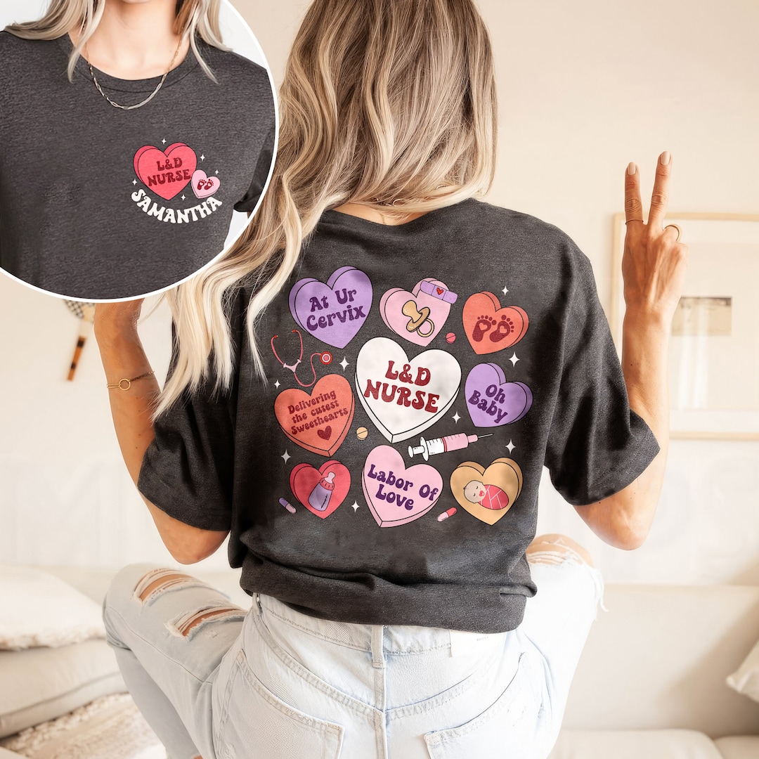 Labor and Delivery Nurse Valentine Sweatshirt, Valentine LD Nurse Gift ...