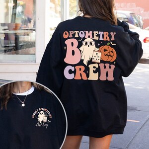 Optometry Boo Crew Halloween Shirt, Halloween Optometrist Shirt ...