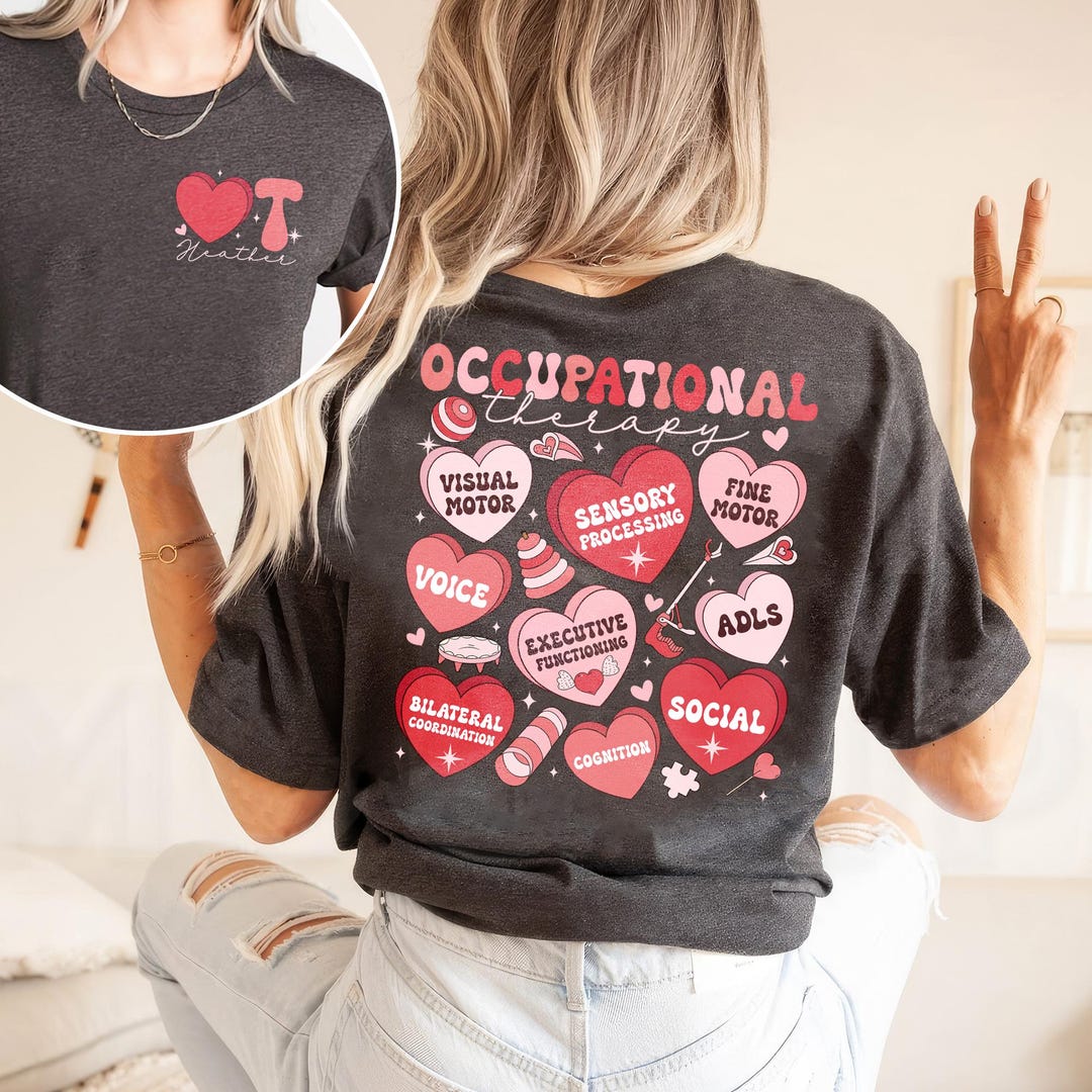 Occupational Therapy Valentine's Day Shirt, OT Valentine's Day Gift, Ot ...