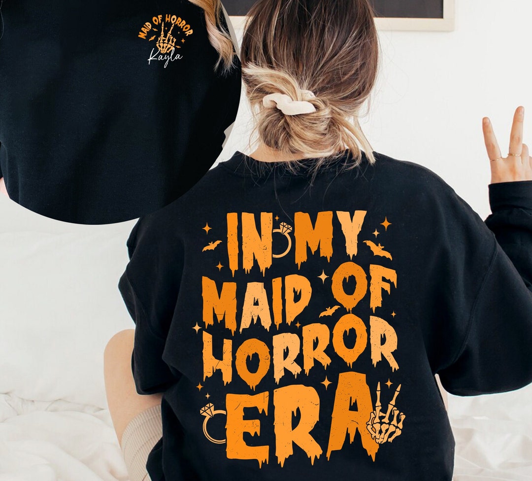 In My Maid of Horror Era Shirt, Custom Maid of Honor Shirt, Halloween ...