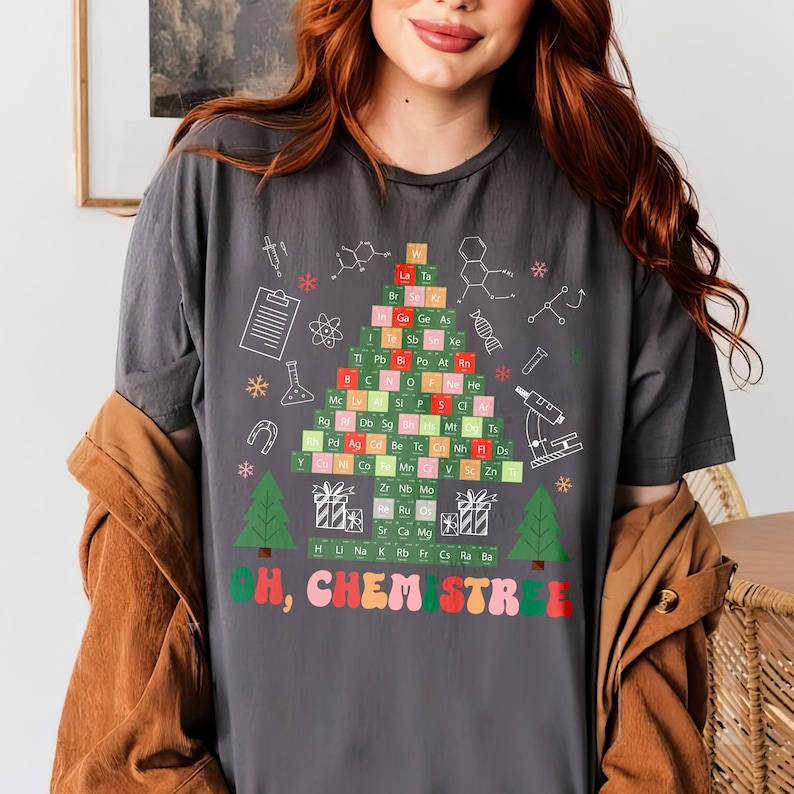 Oh Chemistree Christmas Sweater, Chemistry Teacher Shirt, Chemistry ...
