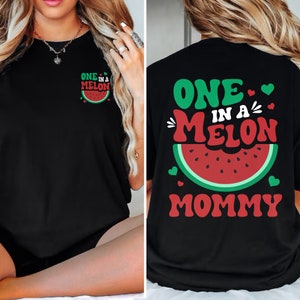 One in A Melon Mommy Shirt, Custom Watermelon Family Outfit, First ...