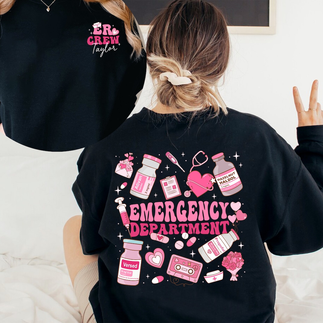 Emergency Department Valentine Shirt, Valentine ER Nurse, Emergency ...