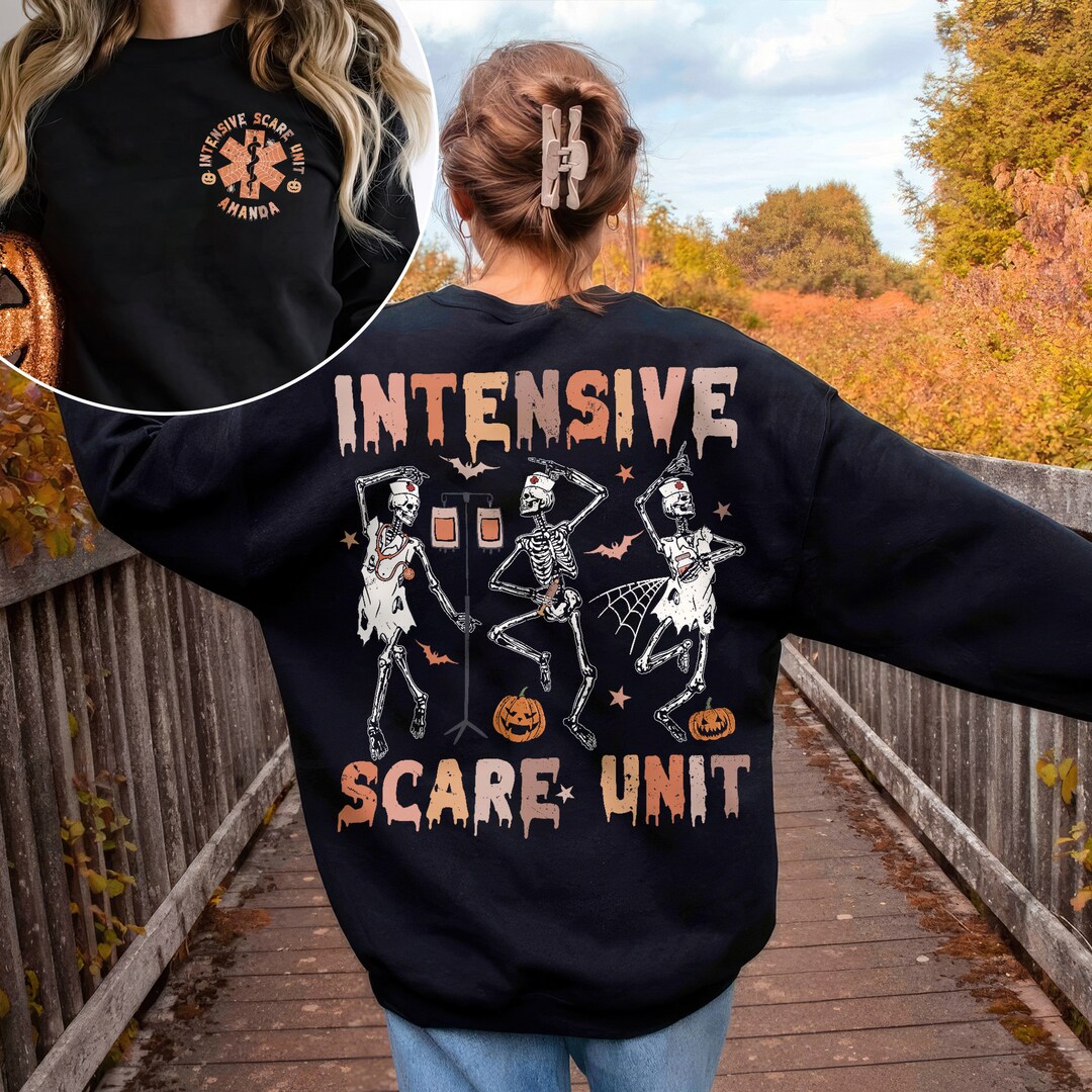Halloween ICU Nurse Shirt, Intensive Scare Unit Shirt, ICU Nurse ...