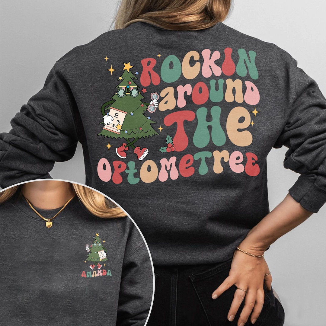 Rockin Around the Optometree Shirt, Christmas Optometry Shirt ...