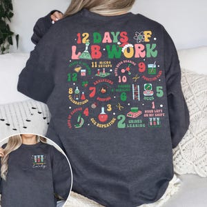 Custom Lab Tech Christmas Shirt, Laboratory Shirt, Medical Lab Science ...