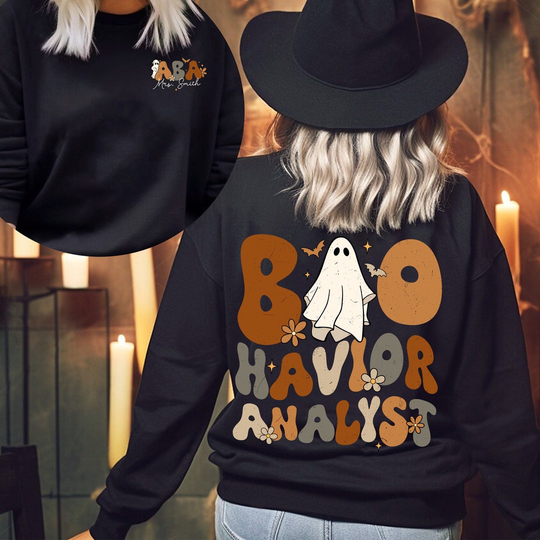 Boohavior Analyst Halloween Shirt, ABA Halloween Shirt, BCBA Shirt ...