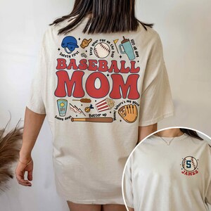 Personalized Baseball Mom Shirt, Baseball Mama Sweatshirt, Baseball Mom ...