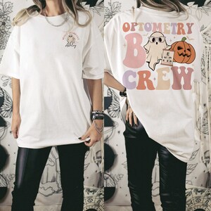 Optometry Boo Crew Halloween Shirt, Halloween Optometrist Shirt ...