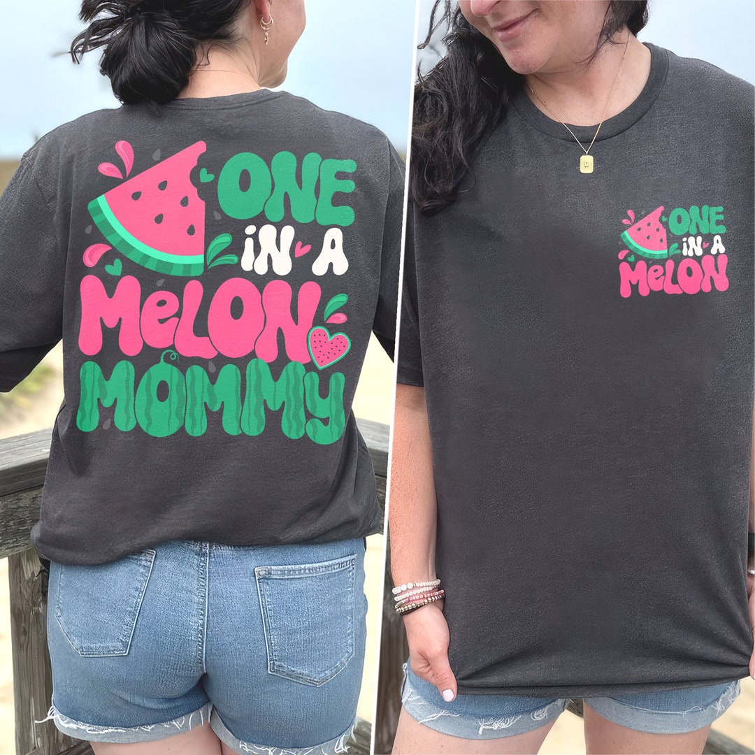 One in A Melon Mommy Shirt, Personalized Watermelon Shirt, Birthday ...